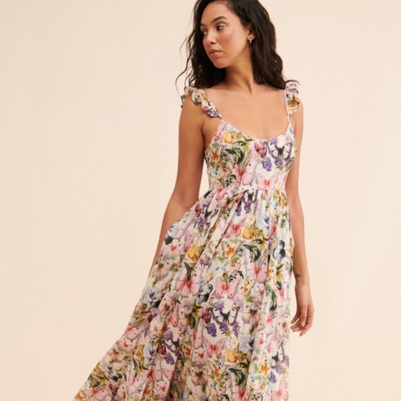 Selkie | Dresses | Selkie The Penny Lane Dress In Butterfly Botanics ...